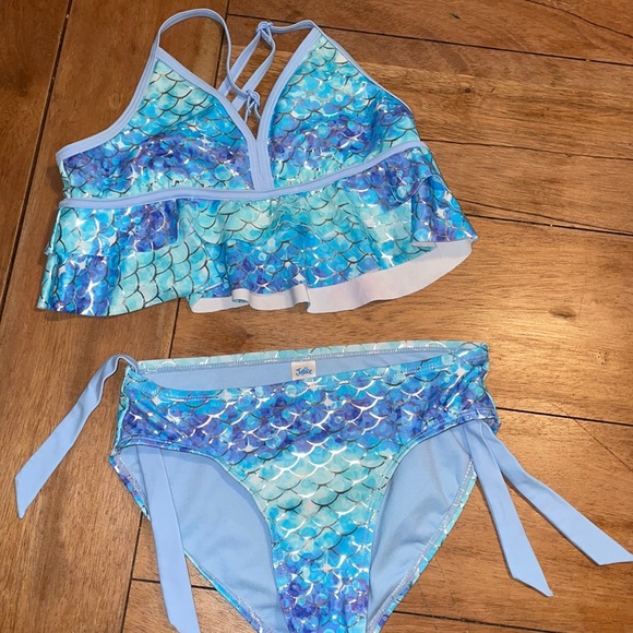 Justice | Swim | 32 Girls Mermaid Justice Two Piece Swimsuit Size 12 ...